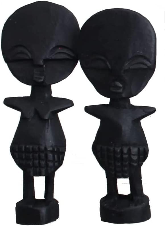 Amazon.com: 5'' Ghana Ashanti Doll Set of 2 Africa Hand Carved Wood ...