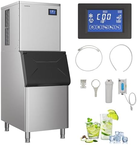 Amazon.com: Commercial Ice Maker Machine 350LBS/24H, 310LBS Large ...