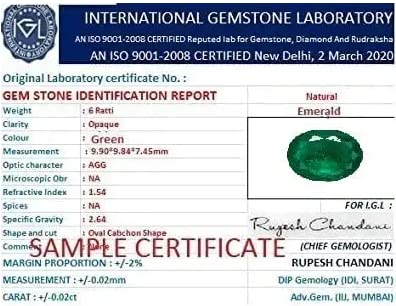 Gemstone King Marakathamani Stone Original Certified By Lab 15 Carat 16 ...