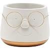 Amazon.com : Napco Gold Bottom Face with Glasses White 4.5 x 4.75 ...