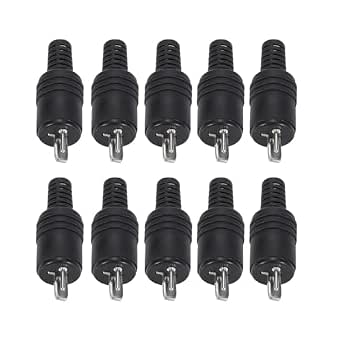 10 STK Stecker 2 Polig DIN-Lautsprecherstecker mit Schraubklemmen ...