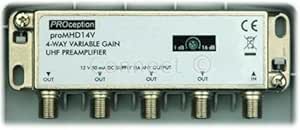 4 way screened uhf masthead amplifier & psu : Amazon.co.uk: Home & Kitchen