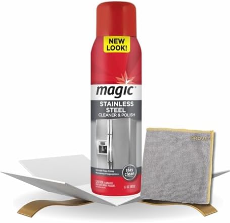 Amazon.com: Magic Stainless Steel Cleaner & Polish Spray 17 oz Bundle ...