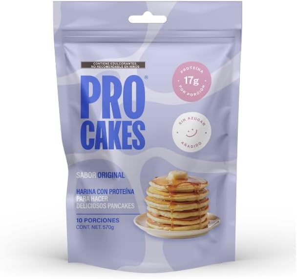 PROCAKES - Harina para Hot Cakes Alta en Proteína - 17 g de Proteína ...