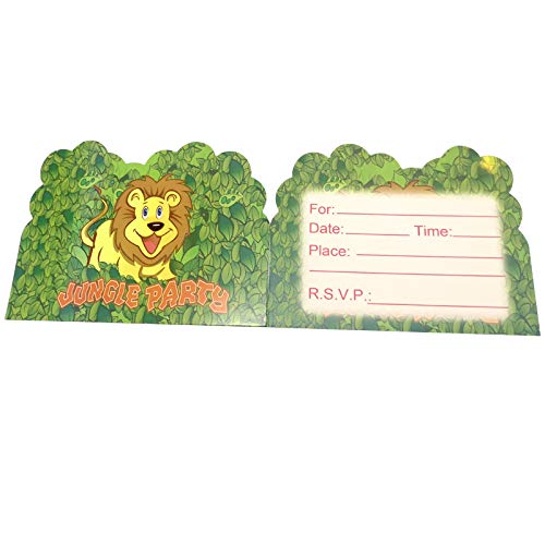 Partysanthe Happy Jungle Theme Birthday Cards -Jungle Theme Birthday ...