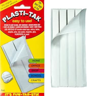 PLASTI-TAK #99 Reusable Adhesive Sticks to Any Clean Dry Surface, 3 oz ...
