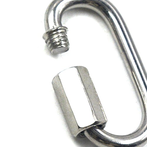 Quick Link Lock Ring Carabiner, Mergorun Multifunctional 304 Stainless ...