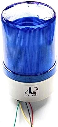 Litost® Revolving- Warning Light with Sound Alarm Buzzer Siren AC 220 ...