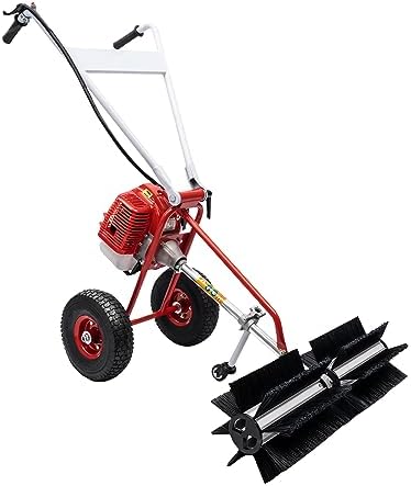 Amazon.com : Gas Power Sweeper Broom, Walk Behind Snow Sweeper Broom ...