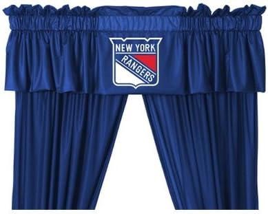 Amazon.com: Sports Coverage Bundle-13 New York Rangers Valance (Set of ...