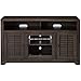 Amazon.com: Kings Brand Furniture TV Stand Storage Console with Glass ...
