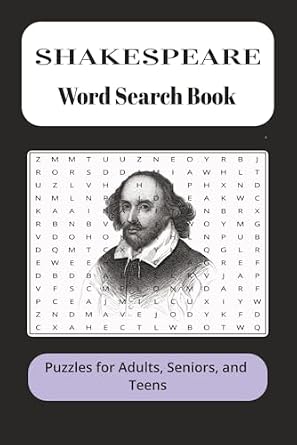 Shakespeare Word Search Book: Word searches with easy-to-read print ...