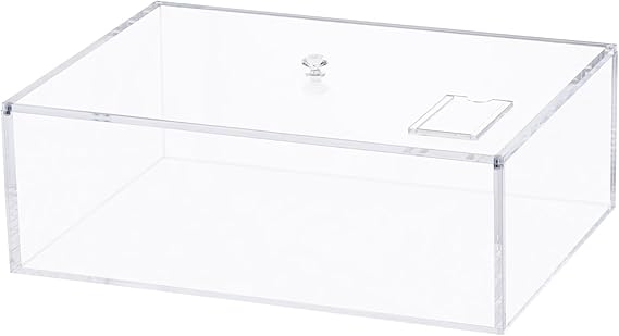 Amazon.com - Dayaanee Clear Acrylic Box with Lid, Clear Acrylic Plastic ...