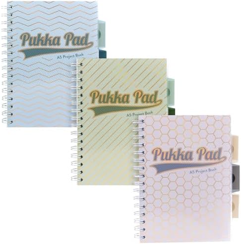 Pukka Pad, A5 Striped Project Notebook 3-Pack - 21 x 14.9cm - Wirebound ...