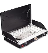 Amazon.com: VANSTON 2-Burner Propane Camping Stove, 20,000 Total BTUs ...