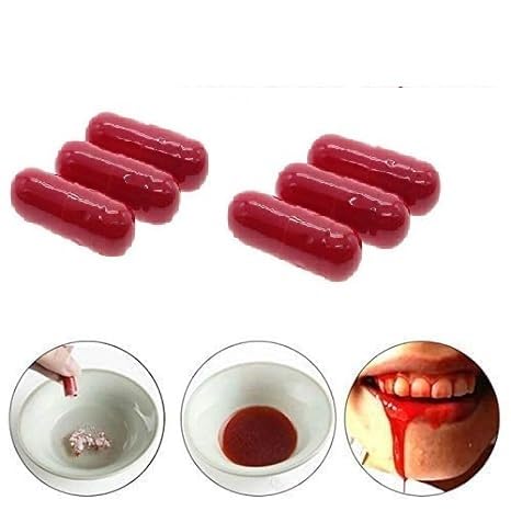 Buy MADDY GROUP Fake Blood Capsules for Prank | Halloween Gag Prank ...