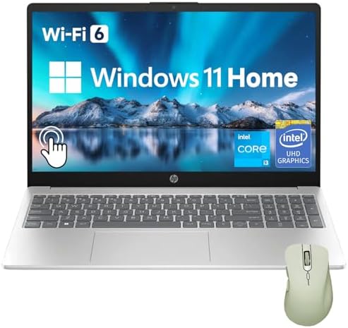 Amazon.com: HP Essential Laptop, 15.6" HD Touchscreen, Intel Core i3 ...
