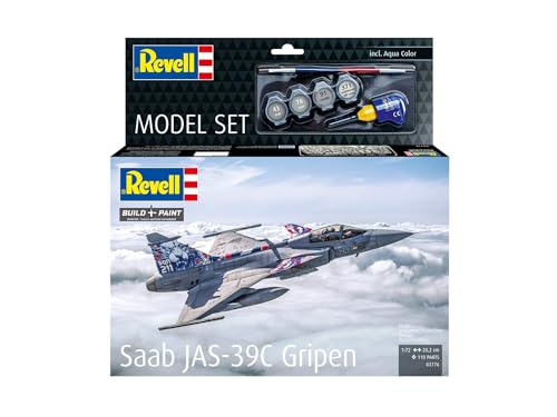 Revell 63776 Model Set Saab JAS-39C Gripen 1:72 Scale Unbuilt/Unpainted ...
