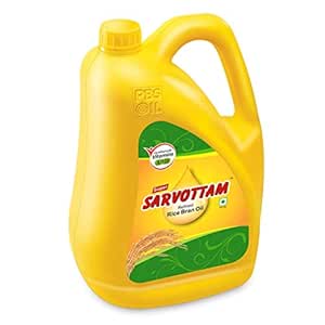 Super Sarvottam Rice Bran Oil - 5 Litre HDPE Jar : Amazon.in: Grocery & Gourmet Foods