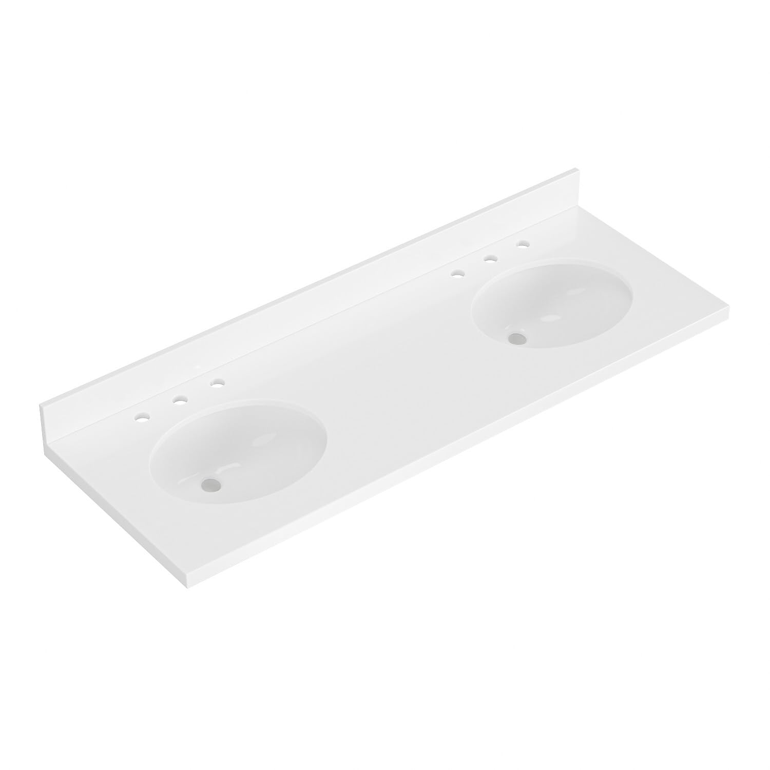 Amazon.com: ARIEL 61 inch double bathroom vanity top with sink, 1.5 ...