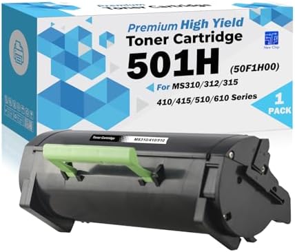 LCL Compatible for Lexmark 50F0HA0 500HA 50F1H00 501H (1-Pack,Black ...