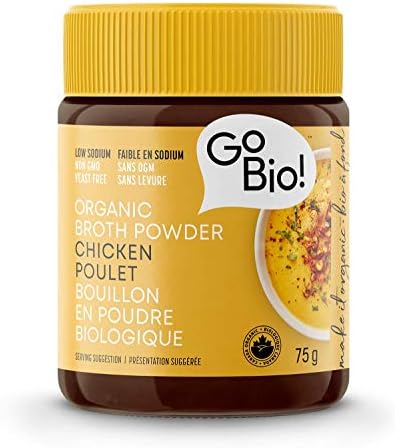 Amazon.com : Go Bio Organic Chicken Broth Powder, 75 GR : Grocery ...