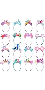 Amazon.com: Blosssound 16 Pieces Ocean Animals Headbands Bulk Felt ...