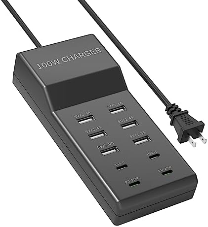 Amazon.com: USB Wall Charger USB Charging Station for Multiple Devices ...