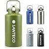 Amazon.com: SANTECO 64OZ Vacuum Insulated Half Gallon Water Bottle ...