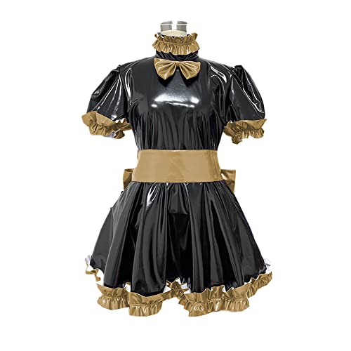 Miad Dress Mens PVC Lockable Sissy Dress Male Gay Sissy Lockable ...
