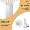 Amazon.com: Comfort Zone Personal Handheld Rechargeable Fan, 4 inch, 3 ...