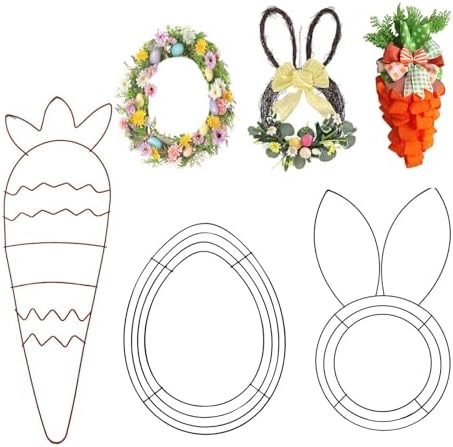 Amazon.com: Carrot Shaped Metal Wreath Frame : Home & Kitchen
