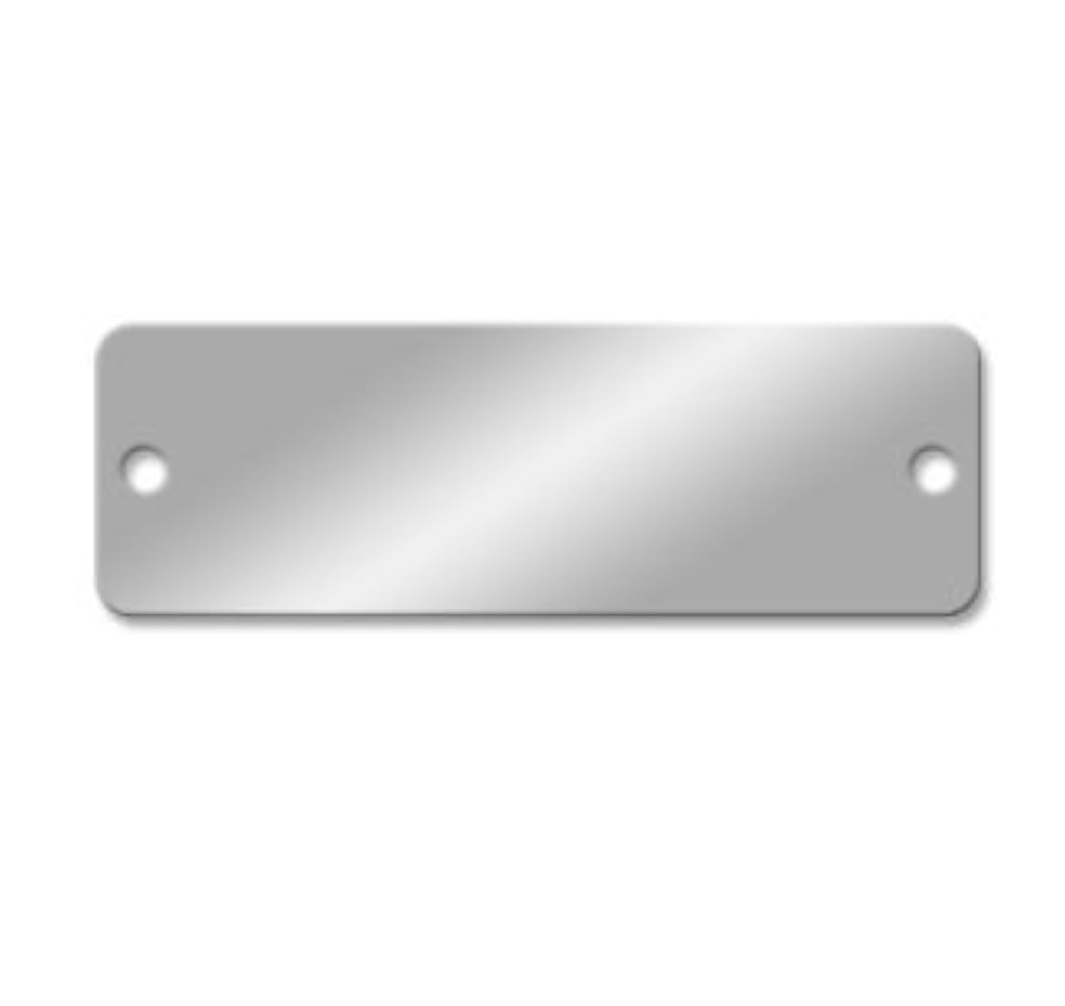 Amazon.com : Aluminum Tags - 3 x 1 inch Rounded Corner Pk/25 : Blank ...