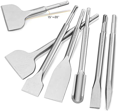7PCS SDS-Plus Chisel Set for Rotary and Demolition Hammers - Tile ...
