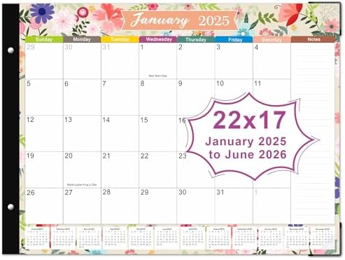 Large Desk Calendar 2025 - KOPEESY 22 x 17 Inch Large Desk Pad Calendar ...