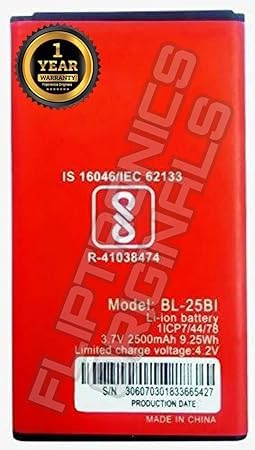 FLIPTRONICS ORIGINALS™ BL-25BI Battery for Itel It5600 / 5600 / It5606 ...