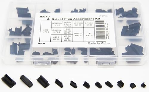 Amazon.com: USB Cover Port Plug Caps - 30Pcs 6 Type Silicone Anti Dust ...