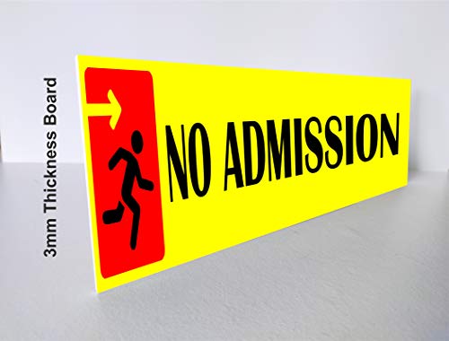 Buy SIGN EVER No Admission Sign Board Office Bank School Hospital ...