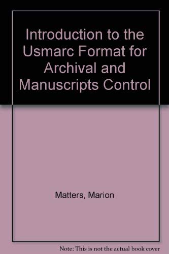 Amazon.co.jp: Introduction to the Usmarc Format for Archival and ...