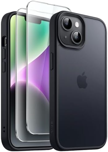 Amazon.com: JETech 3 in 1 Matte Case for iPhone 13 Mini 5.4-Inch with 2 ...