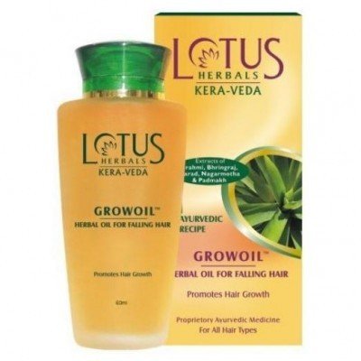 Buy Lotus Herbals Kera-Veda Herbal Oil For Falling Hair - Growoil ...