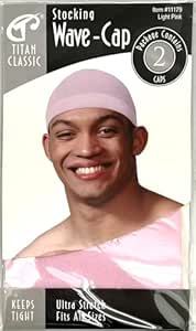 Amazon.com: Titan Stocking Wave Cap 2PCS - Skull, Wig Cap Hair ...