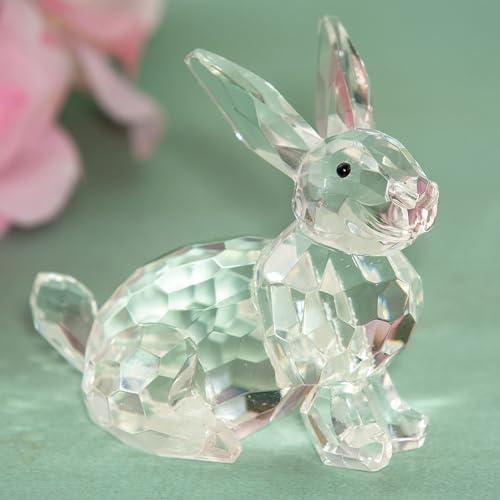 Amazon.com: Bits and Pieces - Crystal Bunny - Decorations for The Home ...