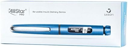 Allstar Pro Reusable Insulin Delivery Device Pen Blue SANOFI : Amazon ...