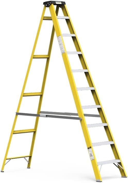 LADDERMAN Fiber 6 Step Platform FRP Self Supported Folding Type ...