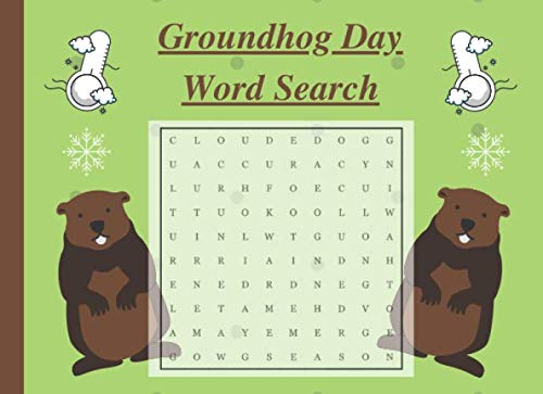 Groundhog Day Word Search: Large print puzzle activity book: Publishing ...