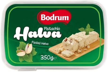 Turkish Halva Pistachio Bodrum 350g : Amazon.co.uk: Grocery