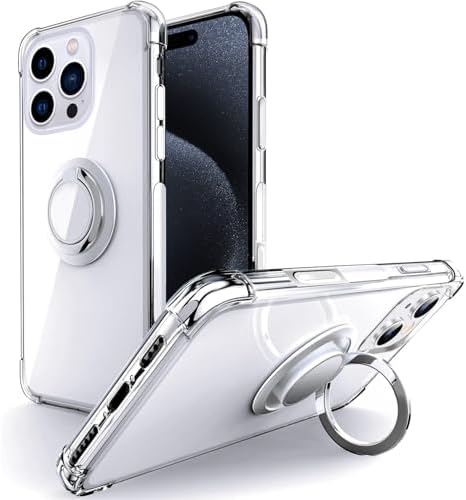 Amazon.com: Silverback for iPhone 16 Pro Max Case Clear with Ring ...
