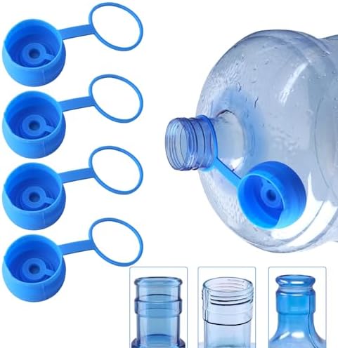 Amazon.com: 5 Gallon Water Jug Caps 4 Pcs, Food Grade Silicone Reusable ...