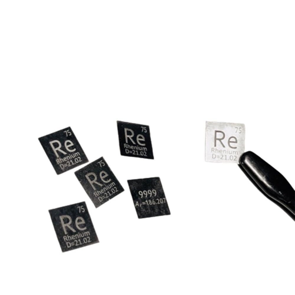 Generic 10mm Pure Rhenium Sheet Periodic Table Engraving Re 99.99% ...